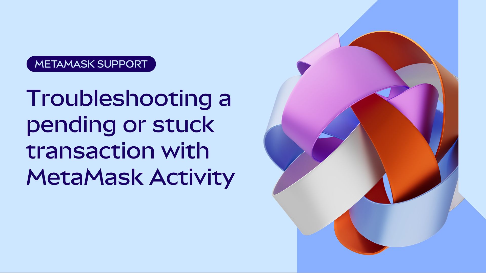 Troubleshooting a pending or stuck transaction with MetaMask Activity ... Troubleshooting a pending or stuck transaction with MetaMask Activity ...